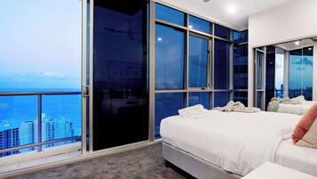 Apartamento executivo, 3 quartos, vista para o oceano | Individualmente decorados, individualmente mobiliados
