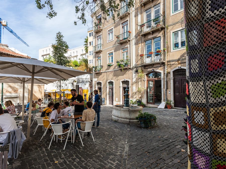 Entrada do alojamento