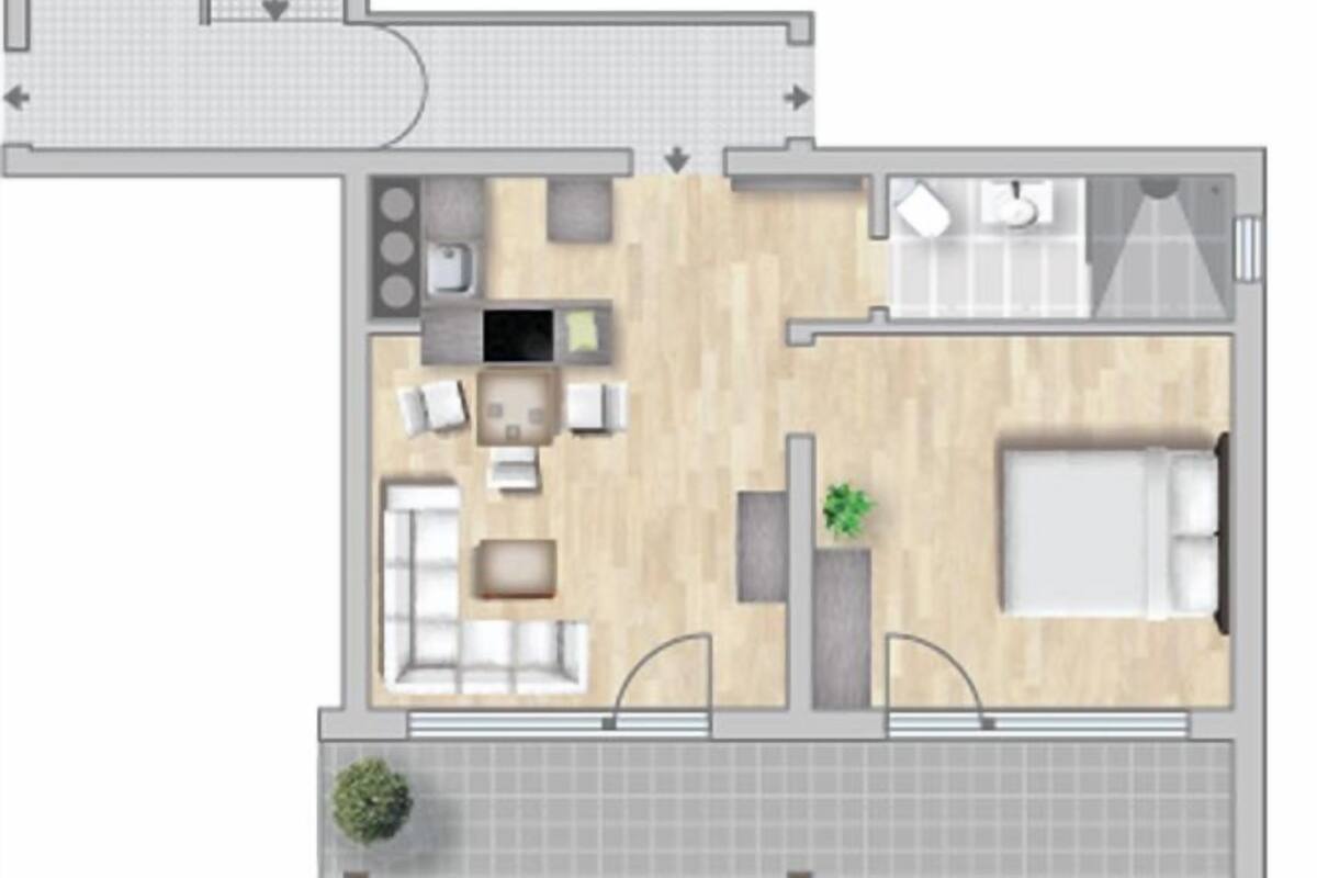 Apartamento em Condomínio Fechado (Wald) | Planta do andar