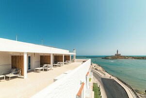 Quarto casal, vista para o mar | Terraço/pátio