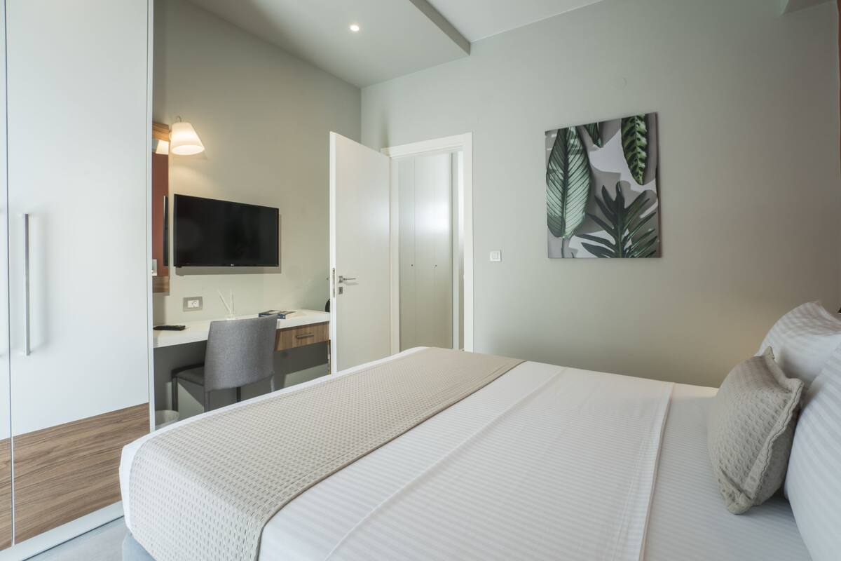 Apartamento de Luxo, várias camas, não fumadores | 2 quartos, roupa de alta qualidade, edredões de penas 
