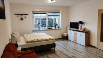 Quarto Duplo Comfort | 1 quarto, com decoração personalizada, com mobília individualizada