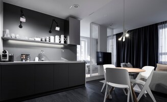 Gaissa [The Mountain Snow] | Cozinha privada | Geladeira, micro-ondas, cooktop, lava-louças