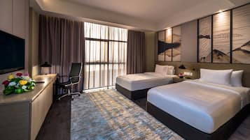 Apartamento, 2 quartos | 3 quartos, roupas de cama premium