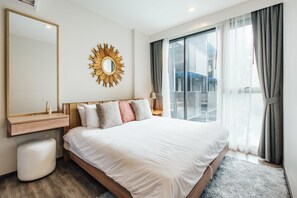 Apartamento standard, 2 quartos | Cortinas blackout, Wi-Fi de cortesia