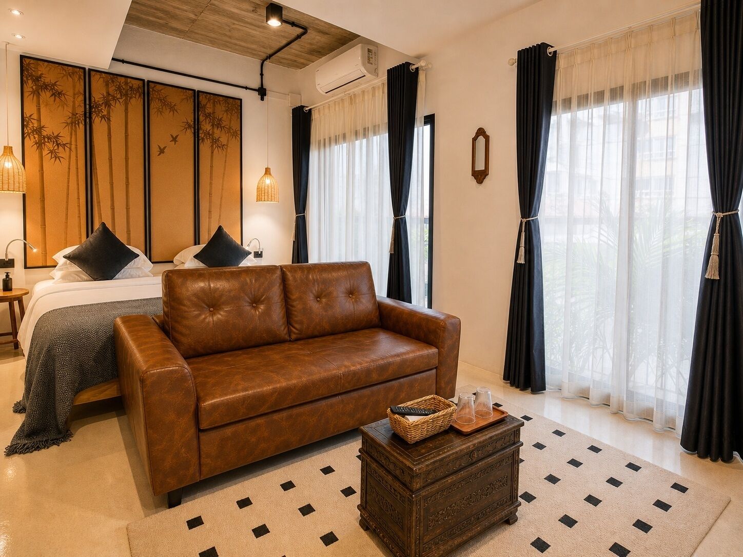 Quarto de Luxo | Roupa de alta qualidade, minibar, cofre no quarto 