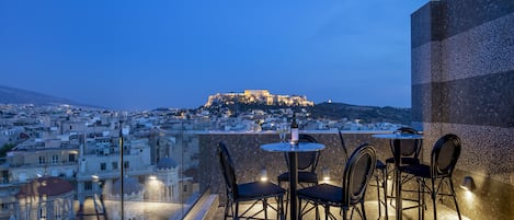 Terraço no piso superior