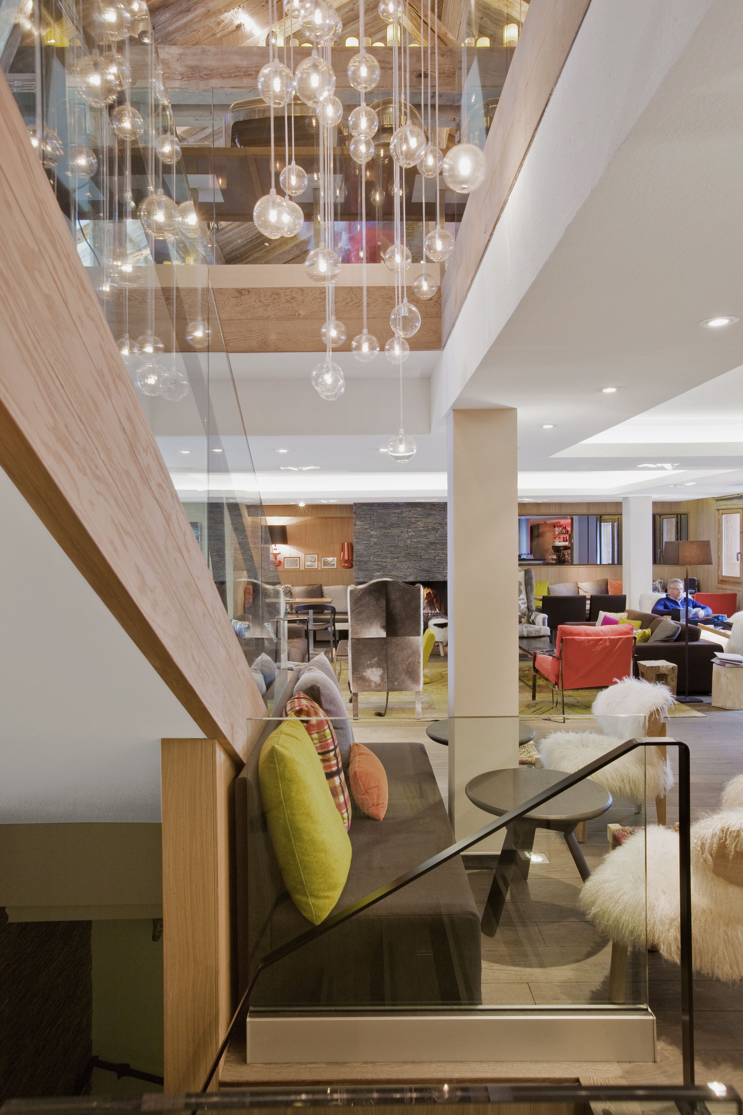 Este bar no lobby do hotel 