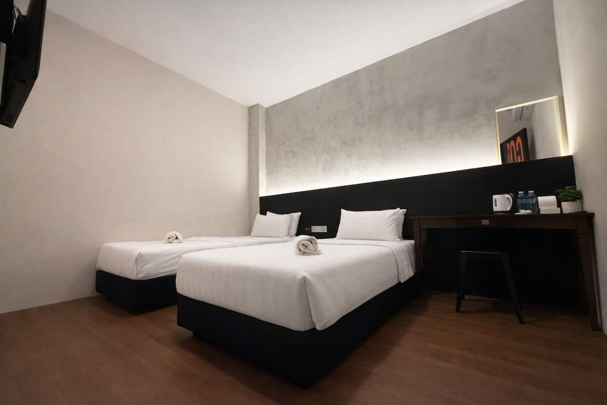 Quarto Twin Superior, 2 camas individuais, não fumadores | Wi-fi grátis, roupa de cama fornecida