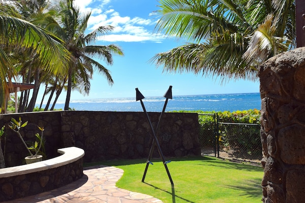 Domaine En Bord De Mer Avec Chalet D'invité Piscine Chauffée De Sandy Beach \/ Spa - Hawaï