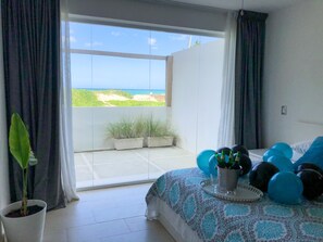 Apartamento Nobre, 2 quartos, vista para o oceano | Serviço de champanhe