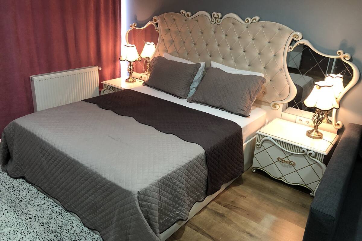 Quarto Duplo Deluxe, 1 quarto, varanda, sobre a água | Roupa de alta qualidade, secretária 