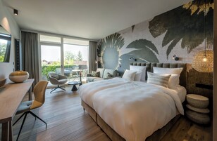Chalet Studio | Roupas de cama antialérgicas, frigobar, cofres nos quartos, escrivaninha