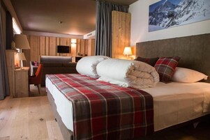 Suíte luxo | Frigobar, cofres nos quartos, cortinas blackout, quartos à prova de som