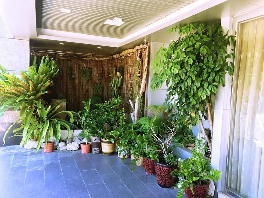 Entrada do alojamento