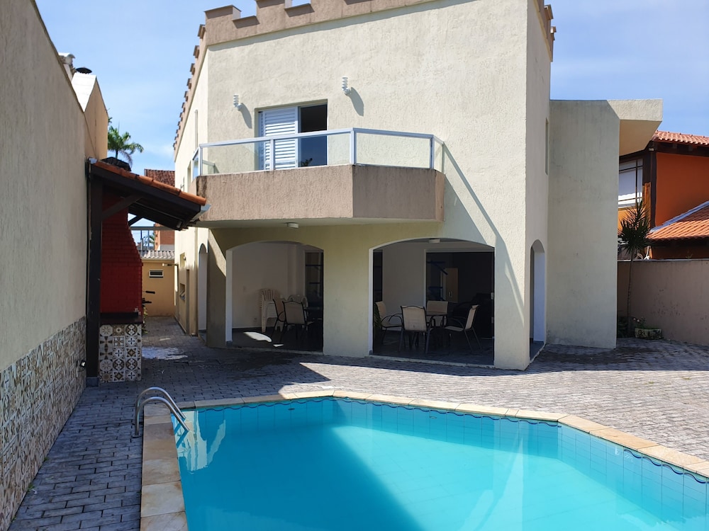 Beautiful House In Enseada With 6 Suites Pool, Barbecue, Solarium 150m From The Beach - Guarujá