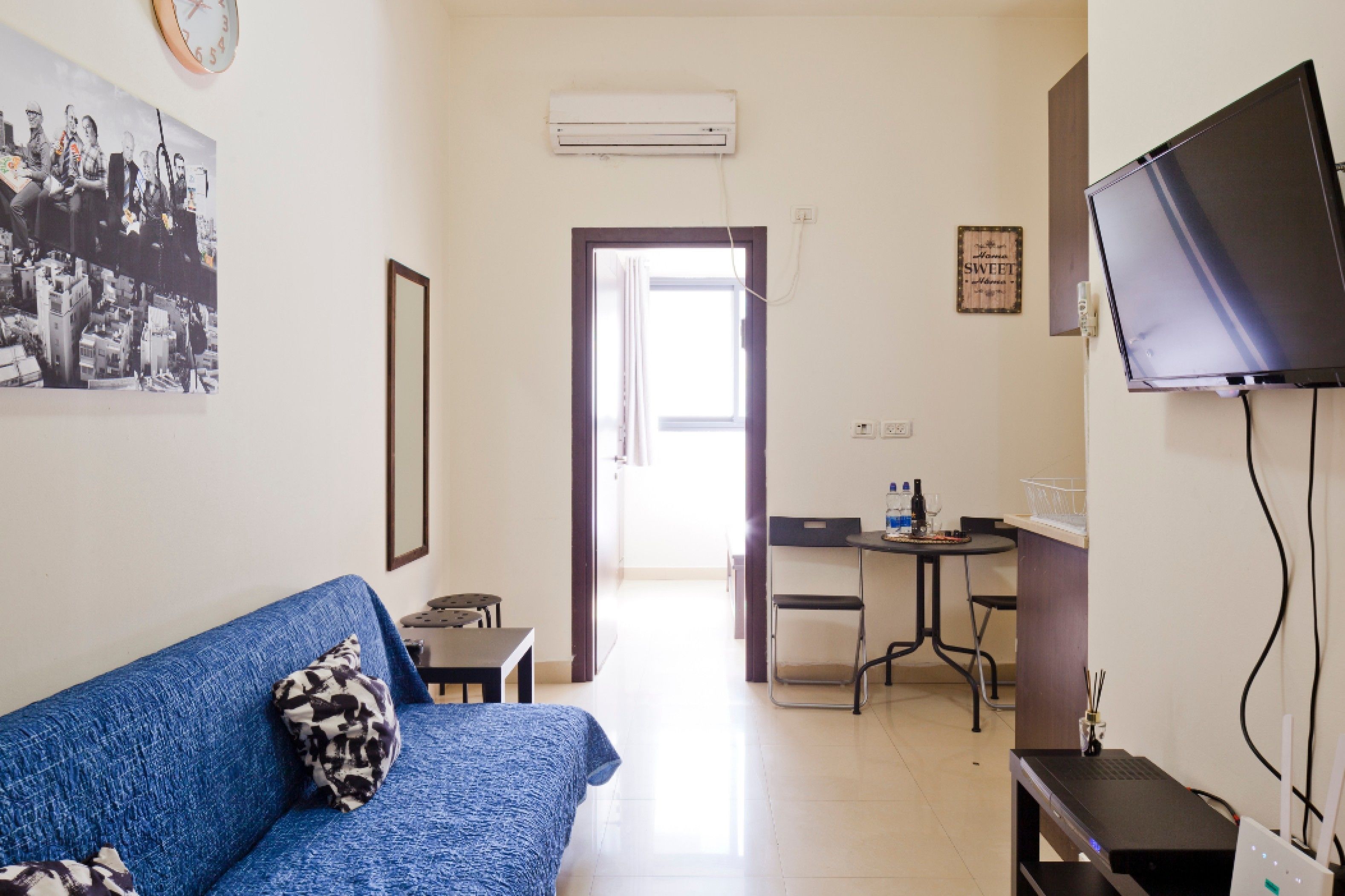 Apartamento Executivo, 1 cama queen-size e sofá-cama, não fumadores, cozinha | Com decoração personalizada, com mobília individualizada, secretária 