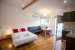 Apartamento, 1 quarto, terraço (3A) | Ferro/tábua de engomar, berços/camas para crianças, Wi-fi grátis 