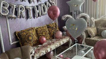 Área para festas de aniversário