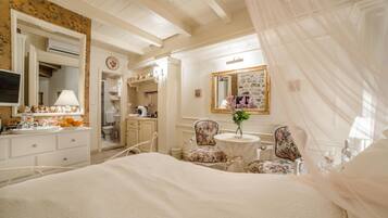 Roupa de alta qualidade, camas de colchão pillowtop, cofre no quarto