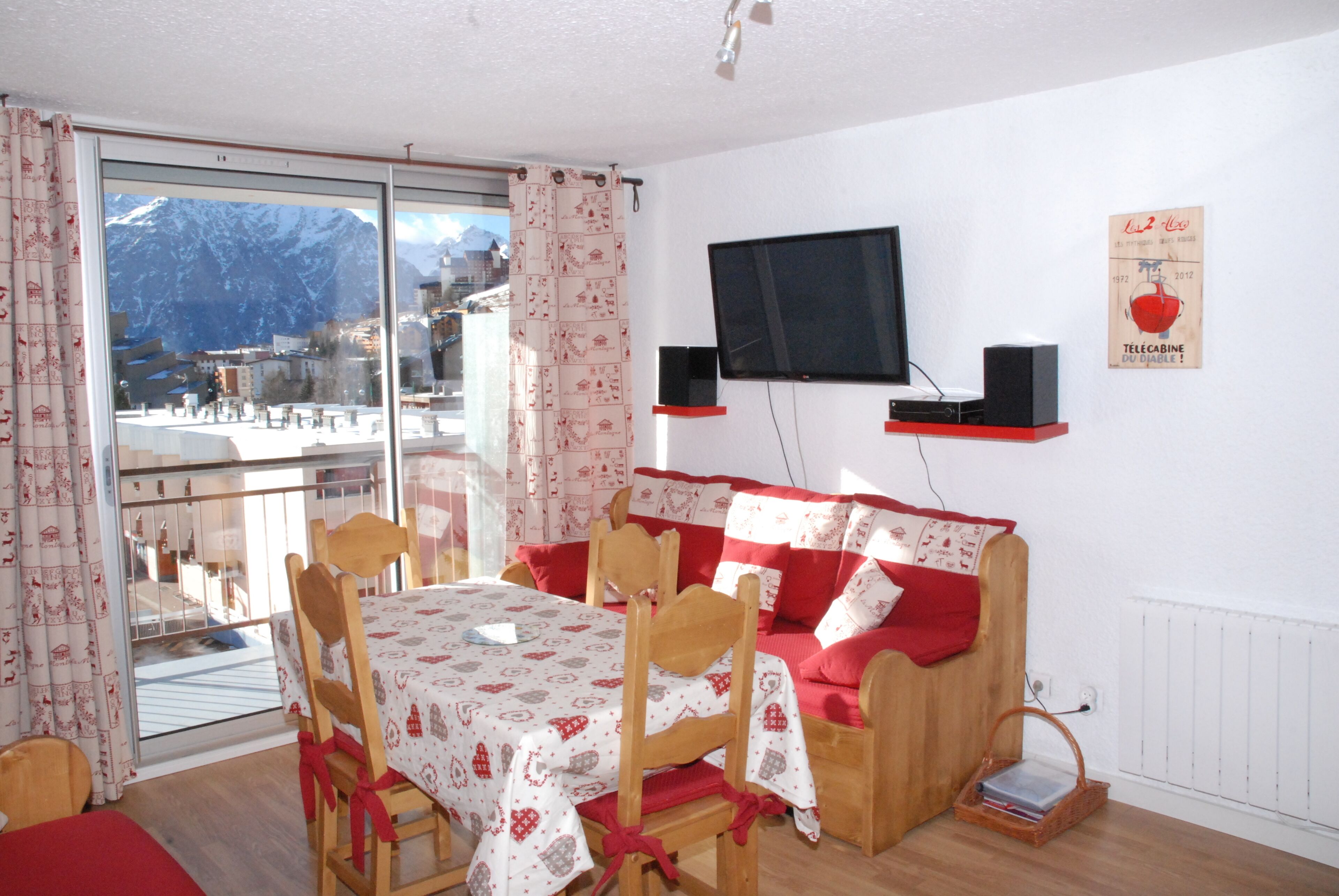 Resort Center, All Comfort, Rated 3* (4 Pers.), Side Of Slopes, South Terrace - Les Deux Alpes