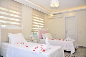 Villa, 2 quartos | 2 quartos, secretária, ferro/tábua de engomar, Wi-fi grátis 
