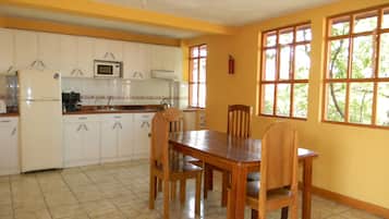 Apartamento, várias camas, para não fumantes | Cozinha privada | Geladeira grande, micro-ondas, fogão, cooktop