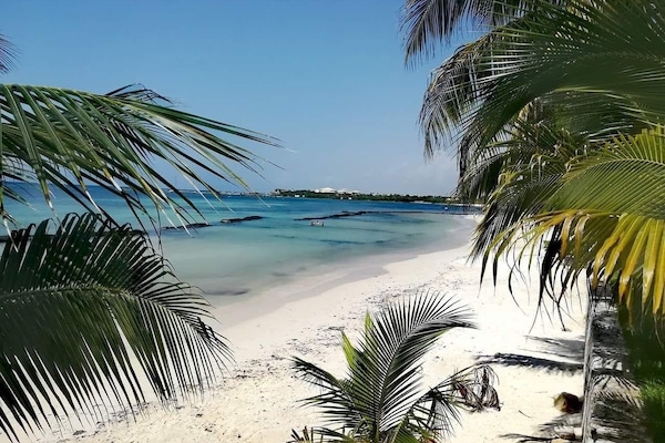 Perto da praia, praia de areia branca