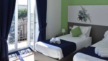 Quarto casal ou duplo luxo, vista para o mar | Sacada