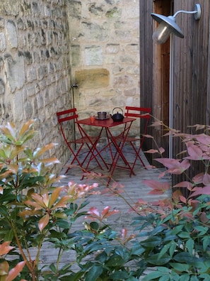 Quarto de Luxo, banheira de hidromassagem grande | Terraço/pátio interior
