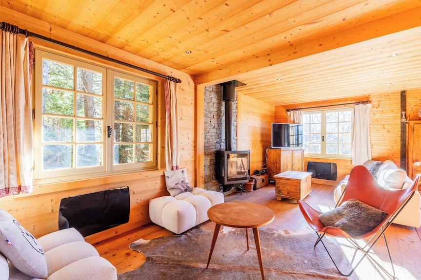 Chalet 3 * Ristrutturato Con Spa Splendida Vista Montagna 10 Mn A Piedi Delle Piste - Manigod