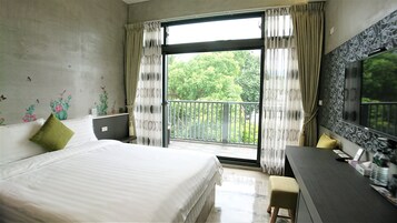 Quarto casal luxo, 1 cama de casal, para não fumantes, banheira | Roupas de cama premium, edredons de pluma