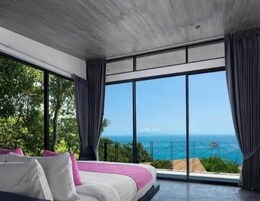 Villa Comfort, 1 quarto, piscina privativa, vista para o oceano | Roupa de alta qualidade, minibar, cofre com capacidade para portátil 