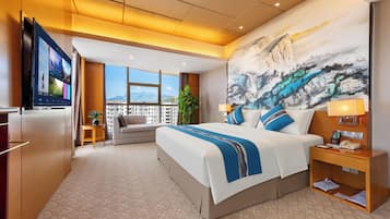 Suíte superluxo | 1 quarto, roupas de cama premium, frigobar, cofres nos quartos