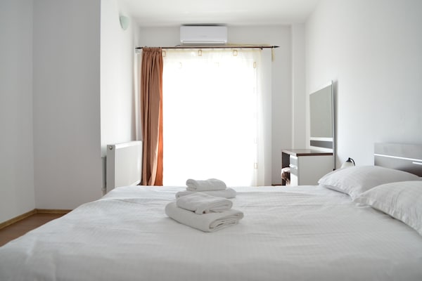 Apartamento Cidade, 1 quarto | 1 quarto, lençóis de algodão egípcio, roupa de alta qualidade