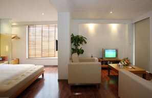 Suite | Secretária, cortinas/cortinados opacos, Wi-fi grátis 