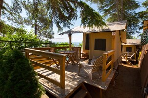 Tenda Básica, vista para a praia (Balear) | Vista do quarto