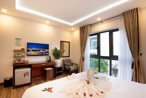 Quarto casal luxo | Vista para a cidade