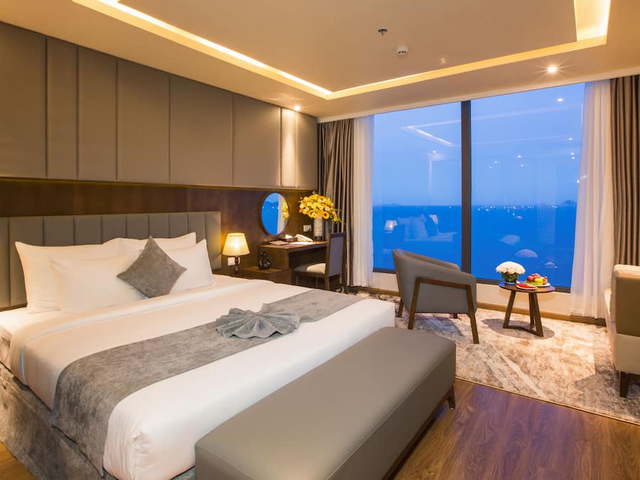 Quarto Executivo, vista para o oceano | Roupa de alta qualidade, minibar, cofre no quarto