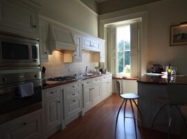 Apartamento luxo (Apartment 3 ) | Cozinha privada | Geladeira, micro-ondas, fogão, cooktop