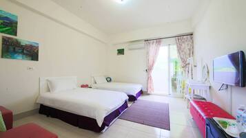 Quarto Twin Standard | 1 quarto, secretária, cortinas/cortinados opacos, quartos insonorizados