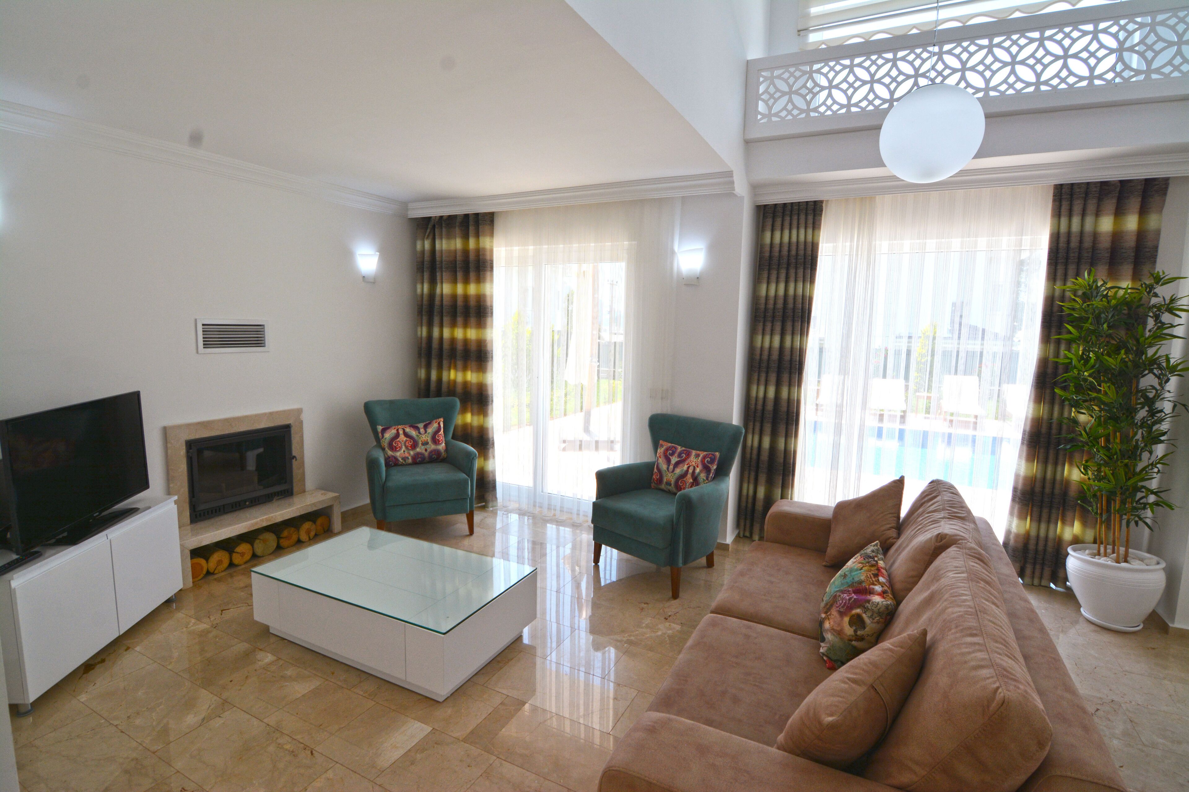 Villas De Luxe 3 Chambres à Oludeniz à Louer Avec Piscine Privée Et Jardin - Ölüdeniz