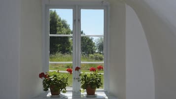 Vista para o campo desde o alojamento