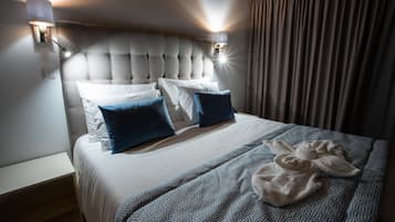 Quarto Duplo Deluxe, vista para o oceano (09) | 1 quarto, roupa de alta qualidade, edredões de penas, minibar