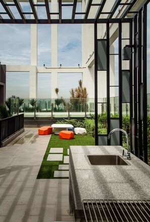 Área para churrascos e piqueniques