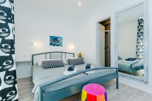 Quarto Duplo, varanda, vista para o mar (3) | Wi-fi grátis, roupa de cama fornecida