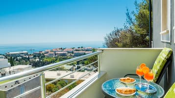 Quarto Duplo, varanda, vista para o mar (1) | Varanda