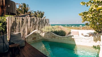 Oceanfront Suite with Plunge Pool | 1 quarto, roupa de alta qualidade, Wi-fi grátis