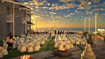 Área externa para casamento