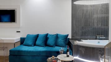 Suite | 1 quarto, edredões de penas, camas de colchão viscoelástico, minibar